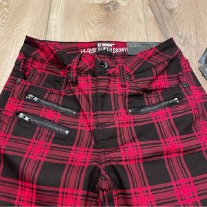 Hot Topic | Pants & Jumpsuits | Hot Topic Highrise Super Skinny Plaid ...